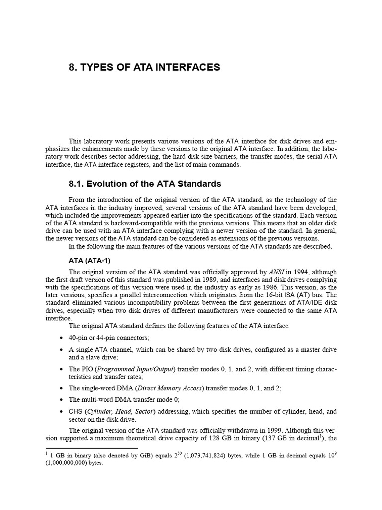 Types of ATA Interfaces Explained | PDF | Computer Architecture | Computing