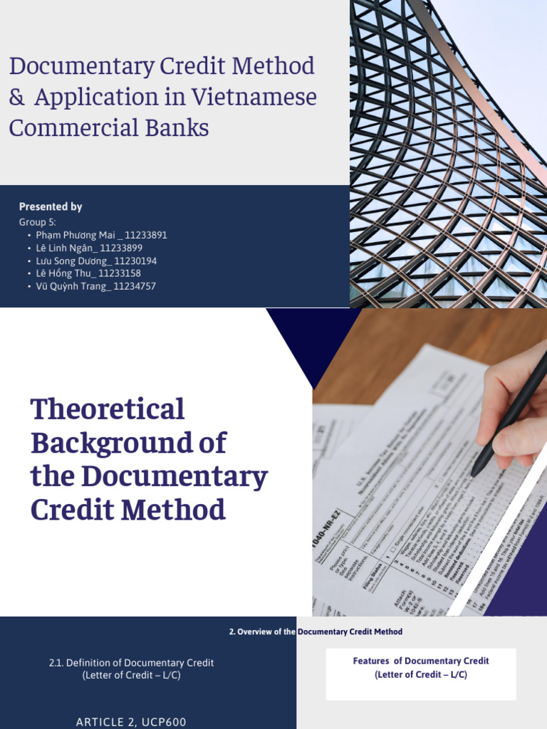 Documentary Credit in Vietnamese Banks | PDF | Letter Of Credit | Banks