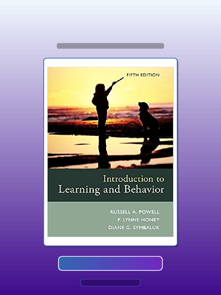 Test Bank for Introduction to Learning and Behavior 5th Edition | PDF ...