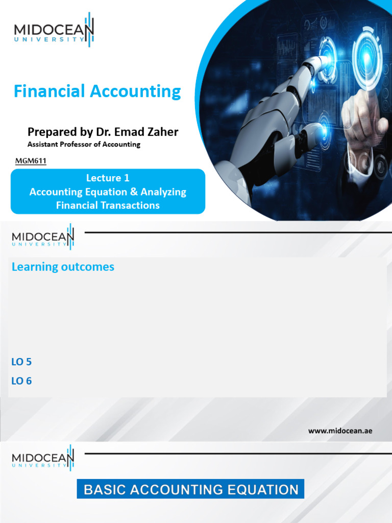 Financial Accounting Basics: Equation & Cycle | PDF | Debits And ...