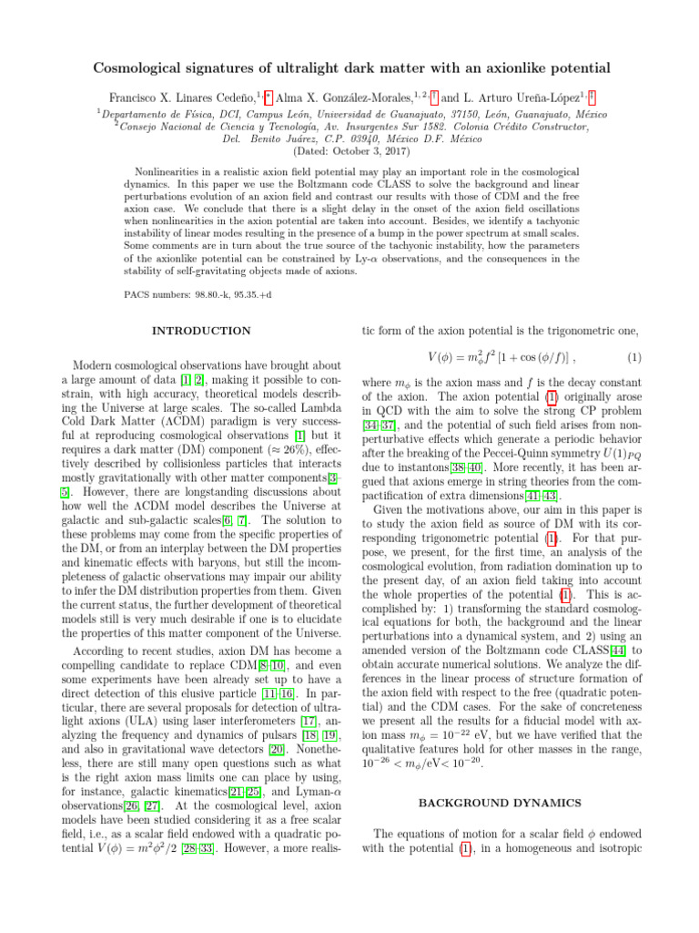 1703.10180v3 | PDF | Dark Matter | Physical Cosmology