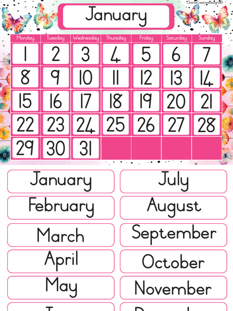 Monthly Calendar | PDF