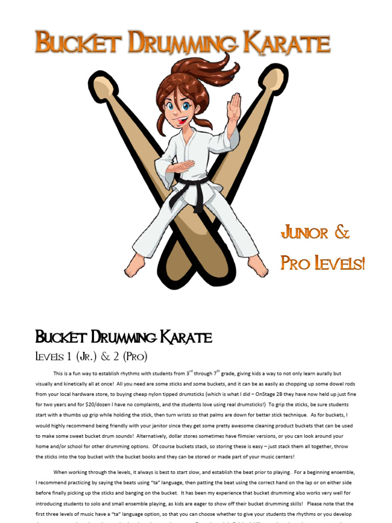Bucket Drums Karate | PDF