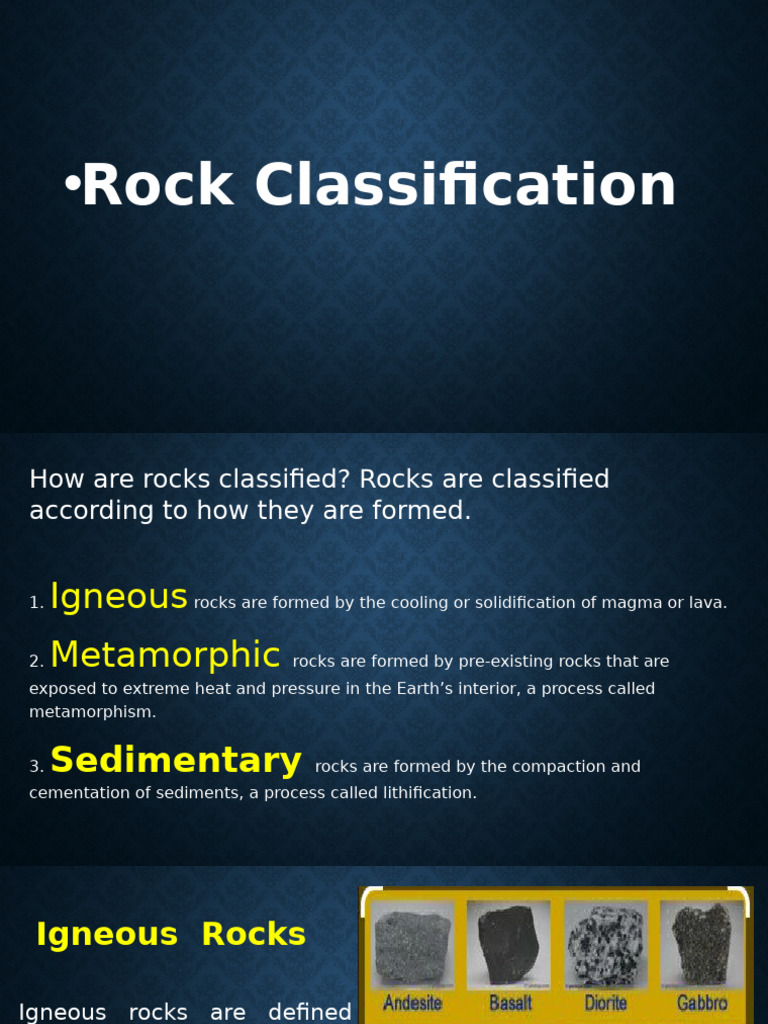 Rcok-Classification-222 | PDF | Rock (Geology) | Sedimentary Rock