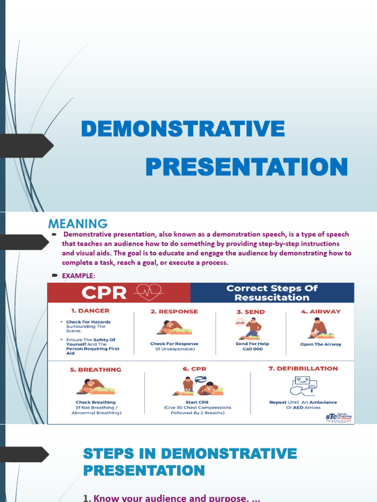 Understanding Demonstrative Presentations | PDF