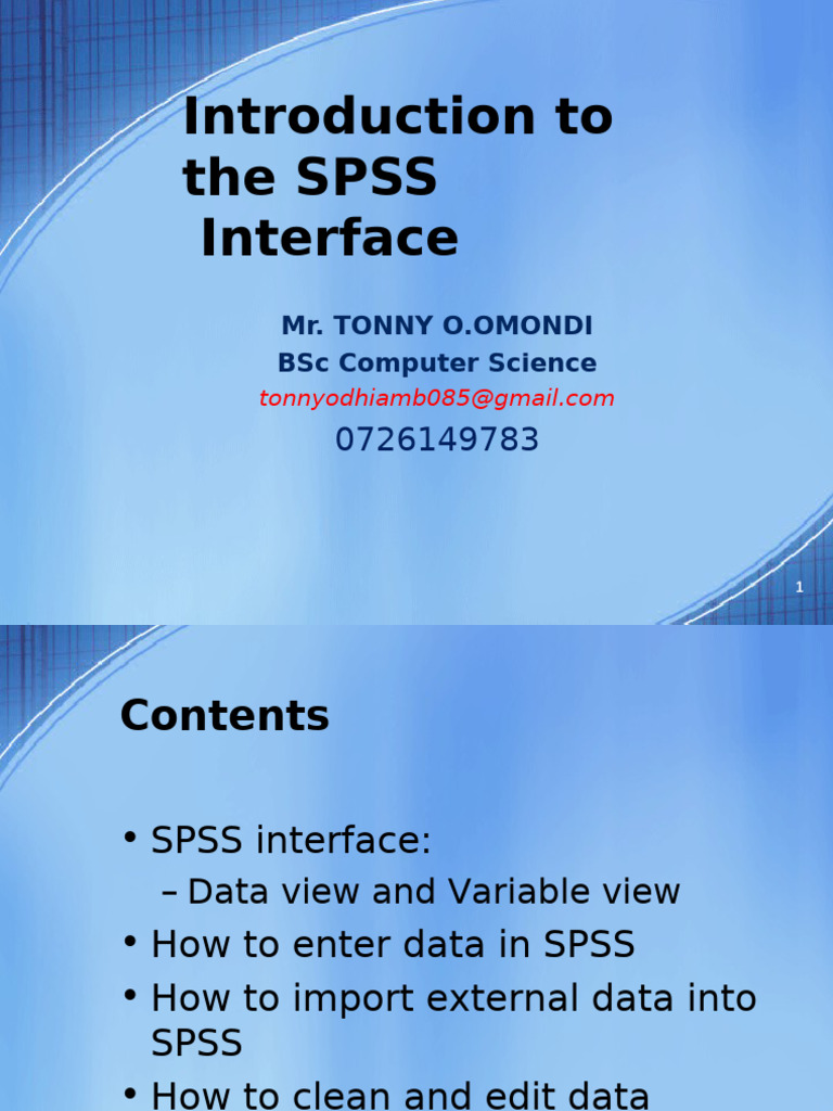 SPPS for Beginners | PDF | Spss | Data