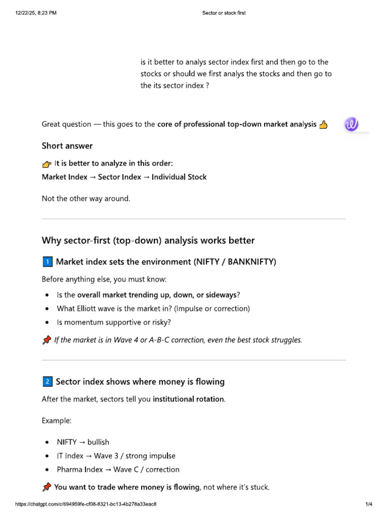 Sector Analysis | PDF