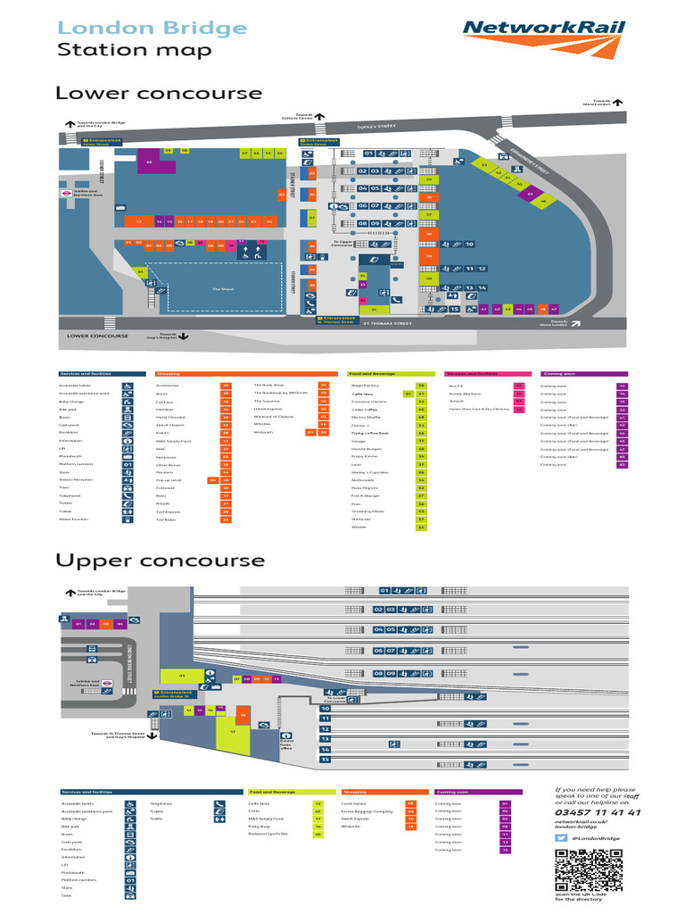 London Bridge Station Services Map | PDF