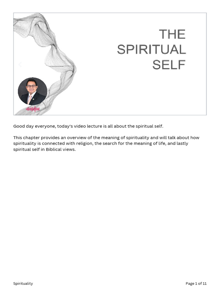 Spirituality | PDF | Spirituality | Psychological Concepts