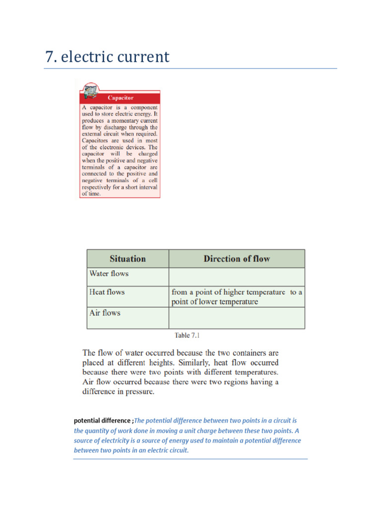 Understanding Electric Current Basics | PDF