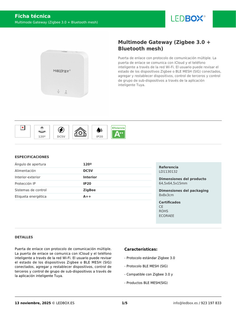 Multimode Gateway (Zigbee 3.0 + Bluetooth Mesh) | PDF | Bluetooth | Wifi