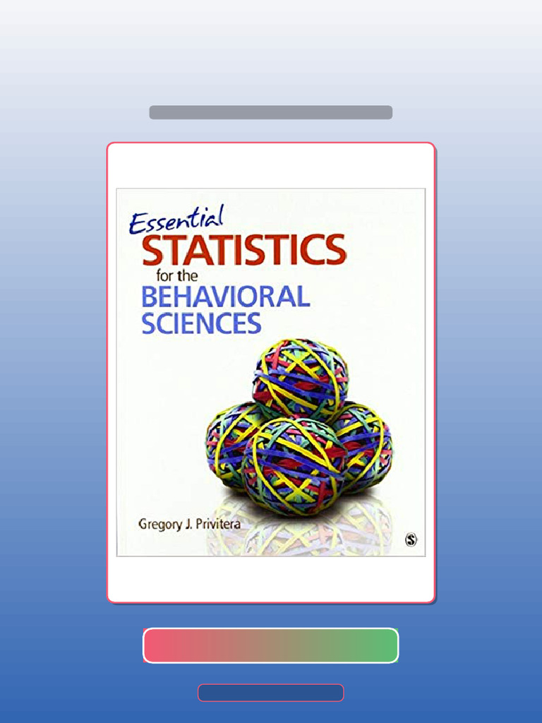 Test Bank for Essential Statistics for the Behavioral Sciences Brief ...