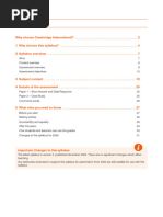 Cambridge Business 9609 Syllabus 2025 | PDF | Marketing | Entrepreneurship