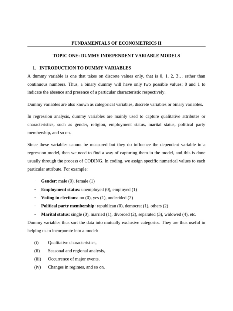 TOPIC 1 | PDF | Linear Regression | Multivariate Statistics