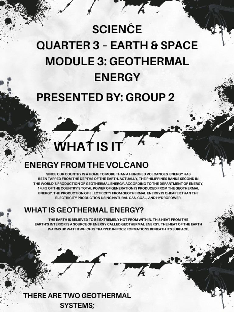 Science Quarter 3 – EARTH & SPACE Module 3 Geothermal Energy_20251201 ...