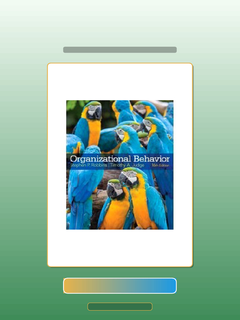 Test Bank for Organizational Behavior Plus 2014 MyManagementLab With ...