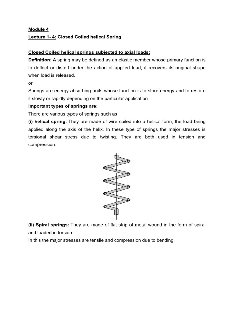 SPRINGS 4 | PDF | Stress (Mechanics) | Bending