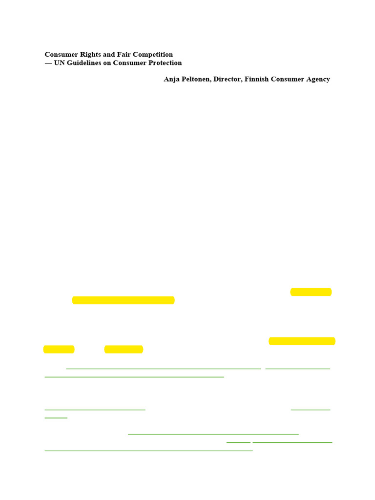 Consumer Rights in Fair Competition Law | PDF | Insurance | Consumer ...