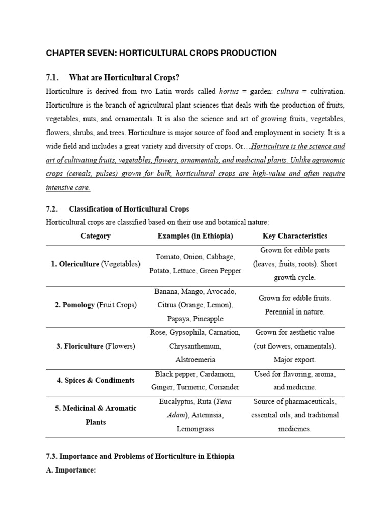 Chapter Seven - Horticultural Crop Production | PDF | Grafting | Vegetables