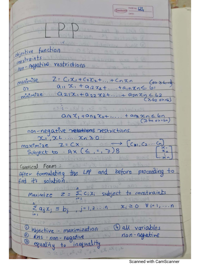 LPP maths | PDF