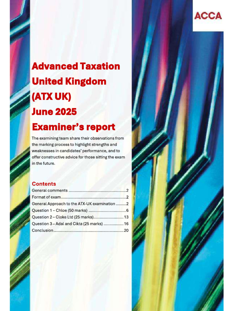 Examiner's Report | PDF