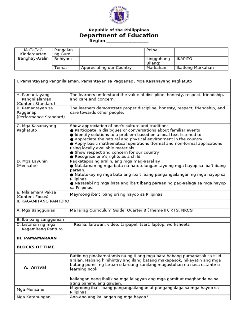 Cot Kinder q3 w7 | PDF