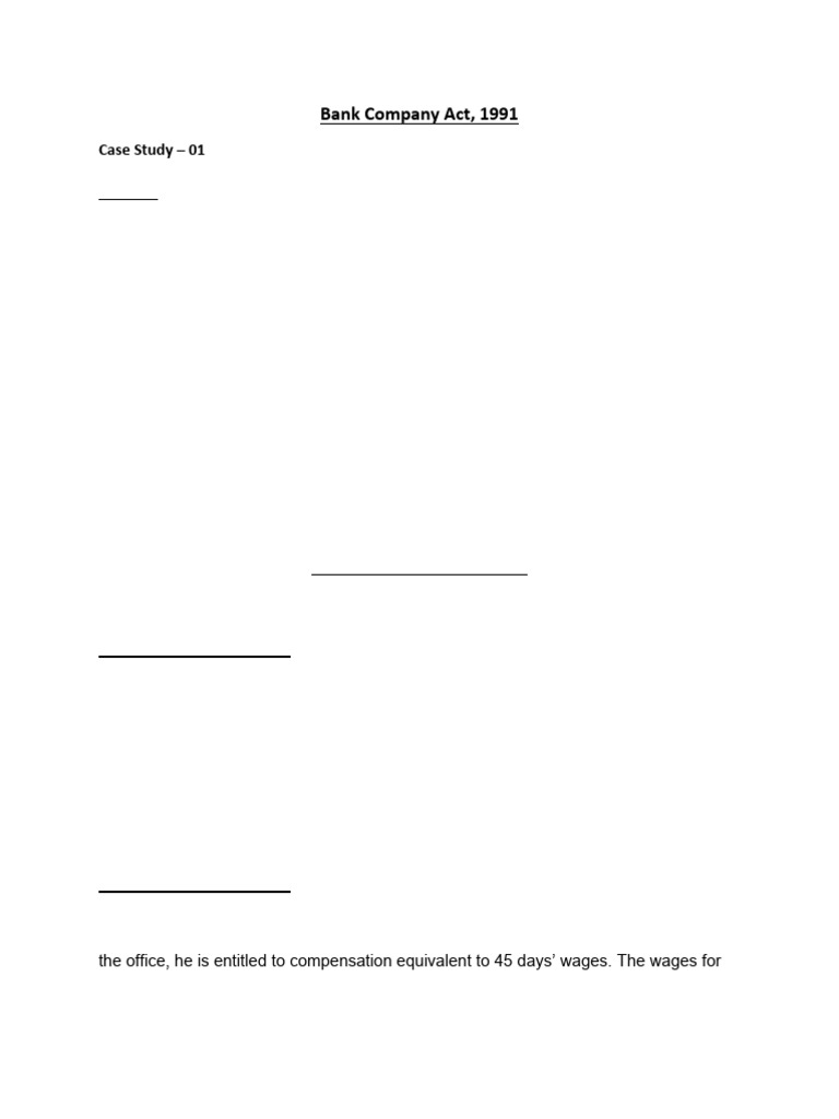 Bank Company Act | PDF | Articles Of Association | Dividend