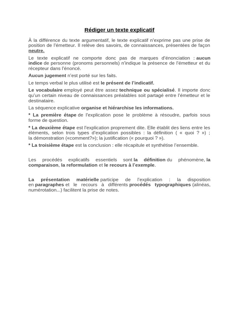 Comprendre le texte explicatif | PDF | Science | Physique
