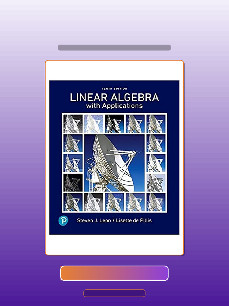 Test Bank for Linear Algebra With Applications 10th Edition | PDF ...