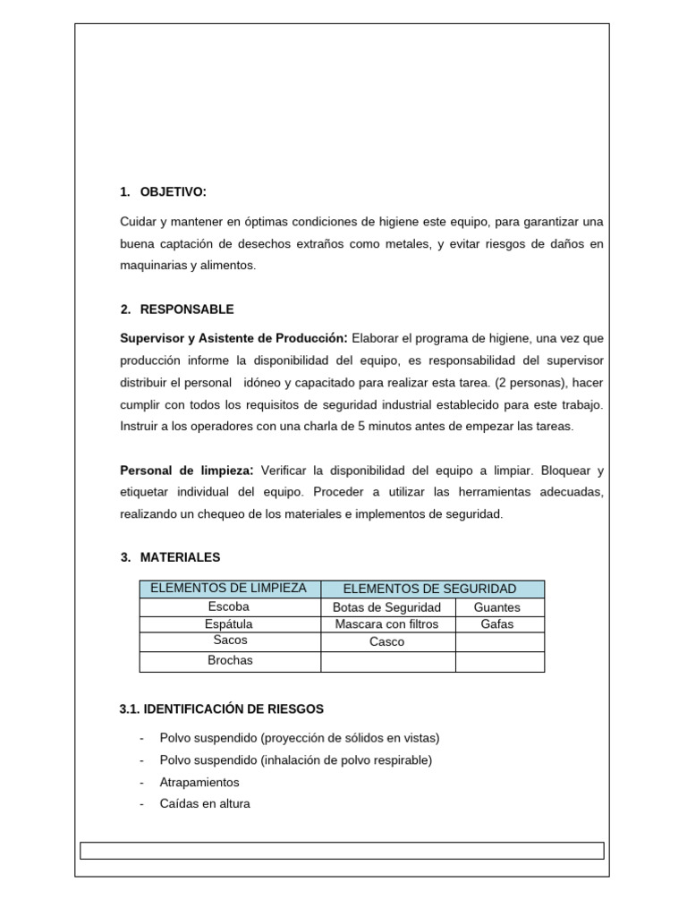 Mol- Ins- Sgc- 187 Instructivo Para Limpieza de Wyrli (Barredor) | PDF