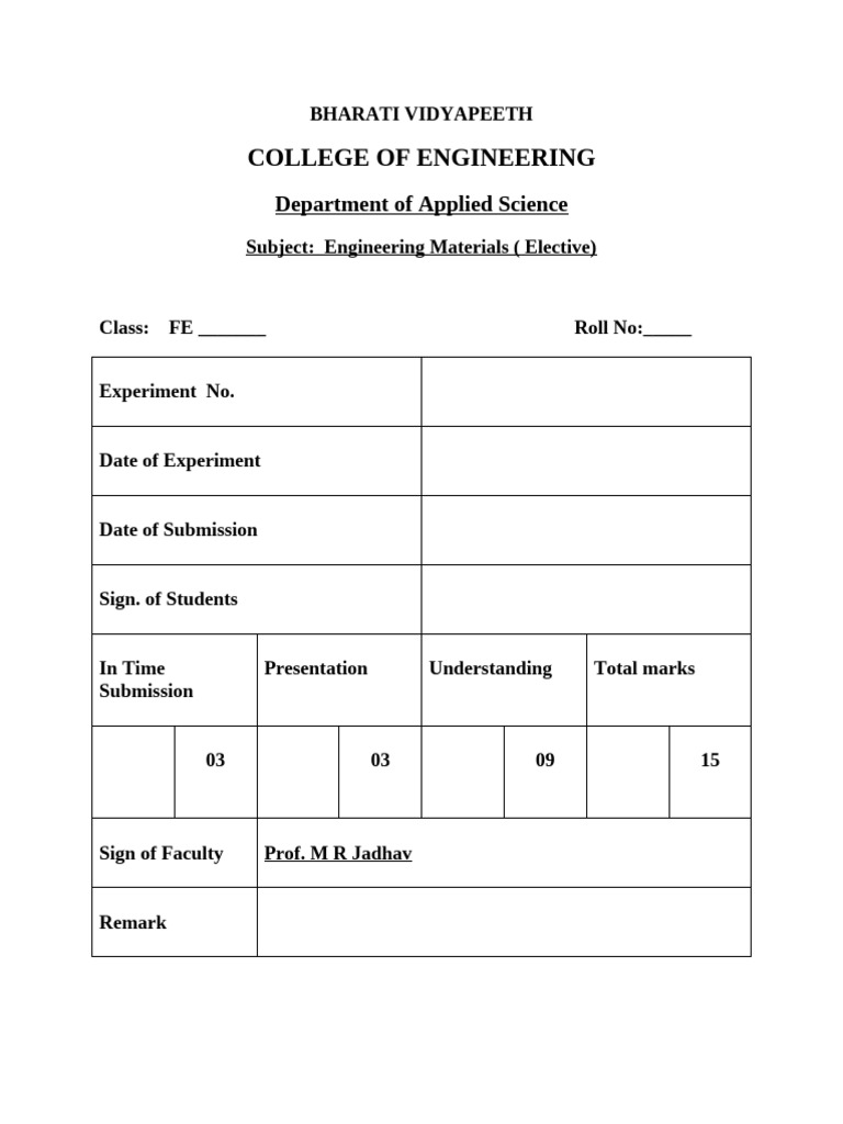 Front Page Chem. Practicals | PDF