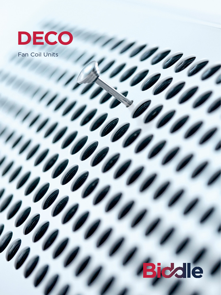 Biddle DECO Fan Coil Units Overview | PDF | Thermostat | Vacuum Tube