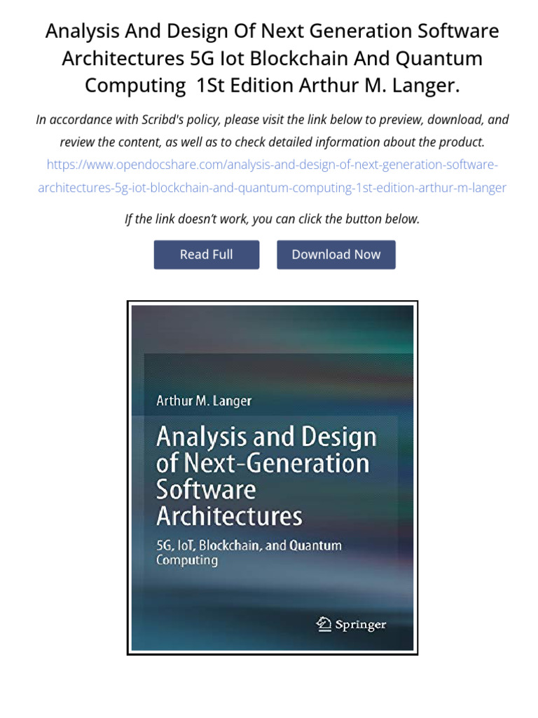 Analysis and Design of Next Generation Software Architectures 5G IoT ...