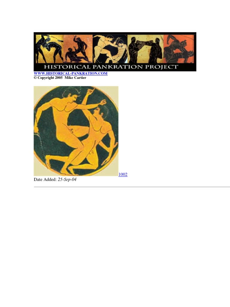 Pankration Sources | Combat Sports | Individual Sports