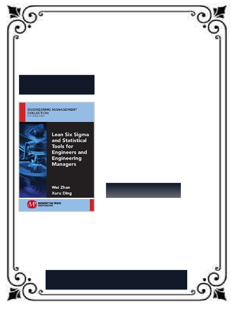Lean Six Sigma and statistical tools for engineers and engineering managers First Edition Ding ...