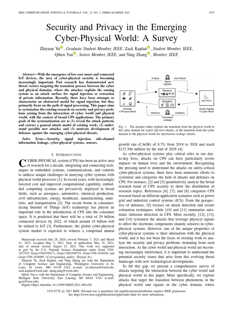 Yu Et Al. - 2021 - Security and Privacy in the Emerging Cyber-Physica ...