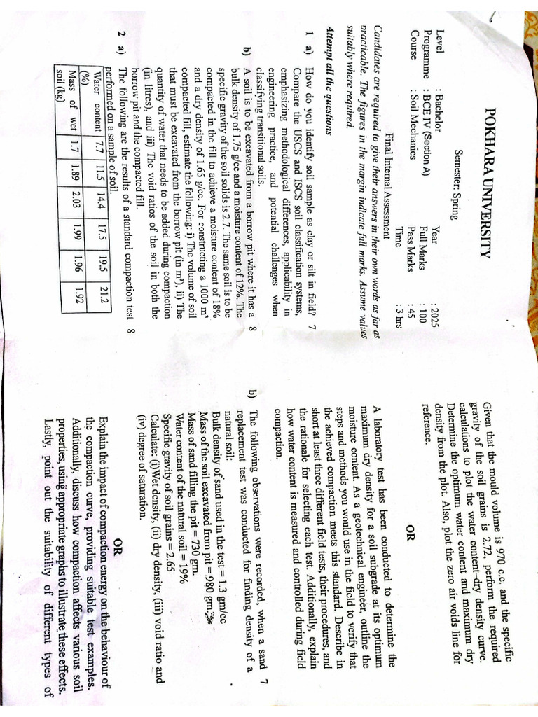 SOE 4th SEM 2025 Internal Paper .A.a | PDF