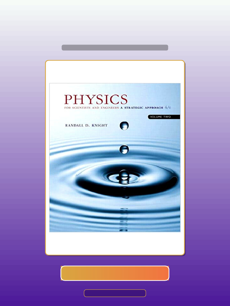 Test Bank for Physics for Scientists and Engineers 4th by Knight | PDF ...