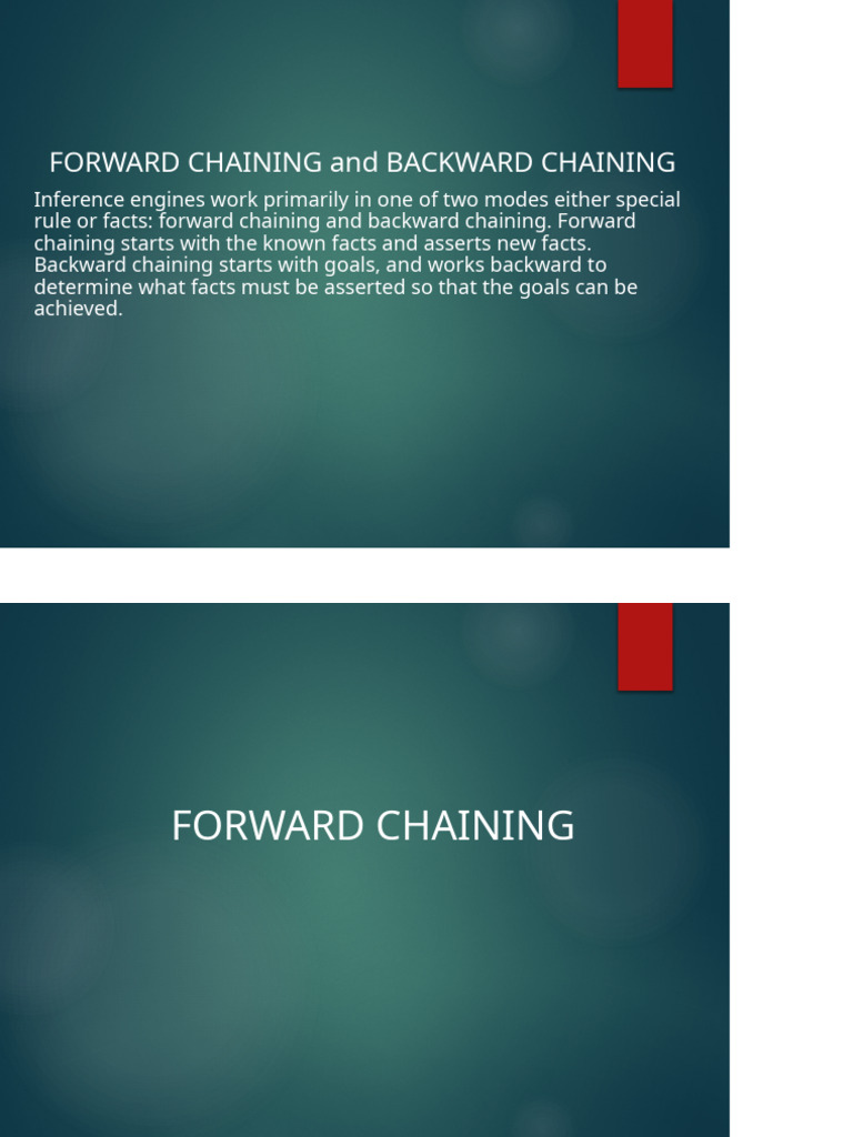Forward and Backward Chaining | PDF