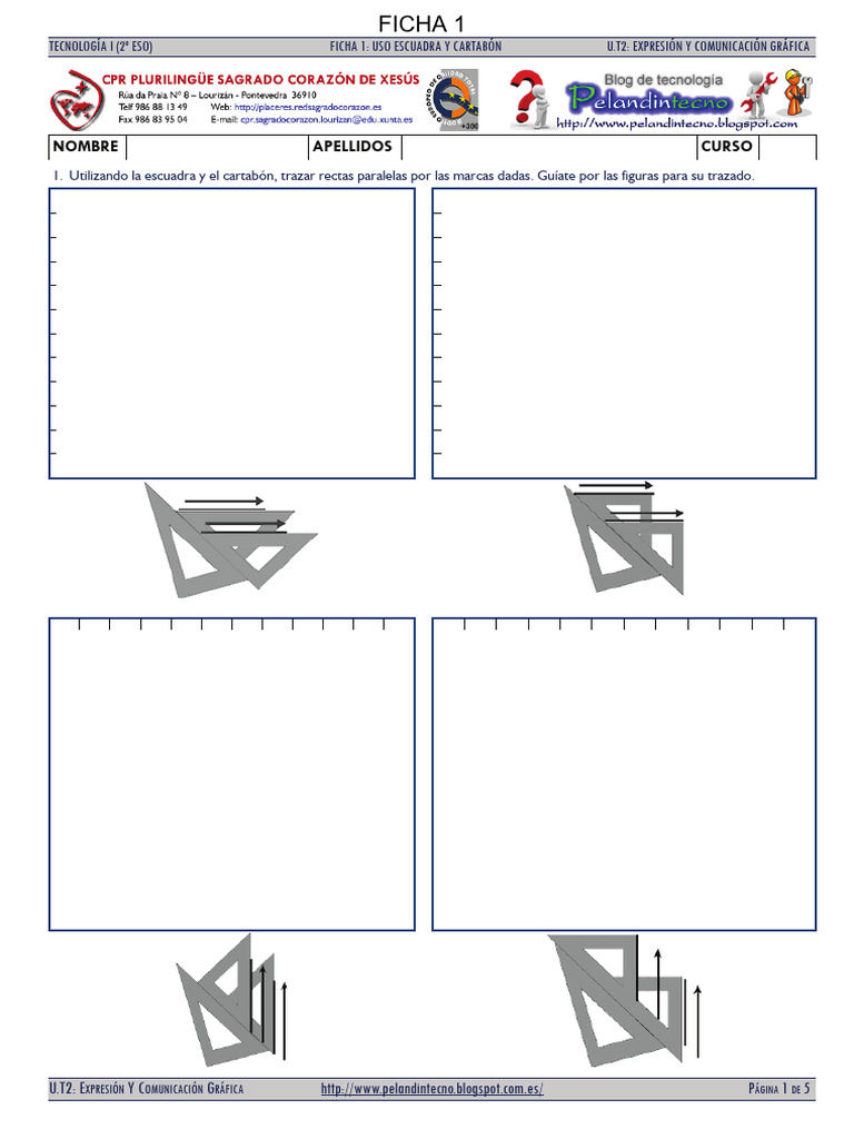 Fichas Dibujo 1º Eso | PDF