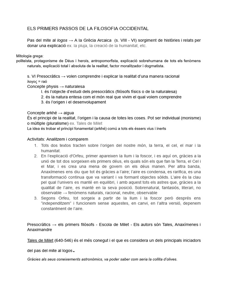 FILOSOFIA 2n BAT | PDF