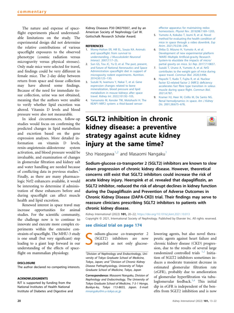 SGLT2 Inhibition in Chronic Kidney Disease - A Preventive Strategy ...