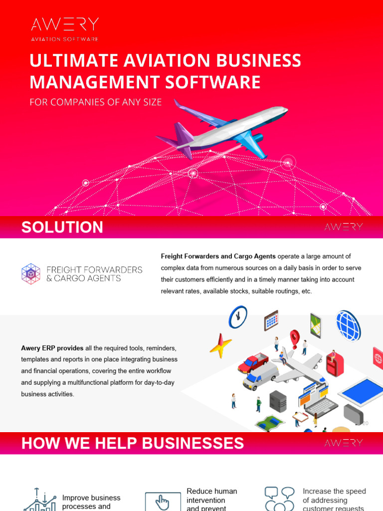 Comprehensive Aviation ERP Solutions | PDF | Cargo | Databases