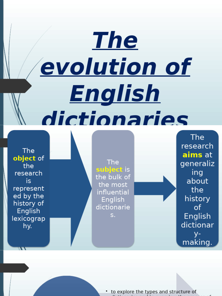 The evolution of English dictionaries | PDF | Dictionary | Lexicography