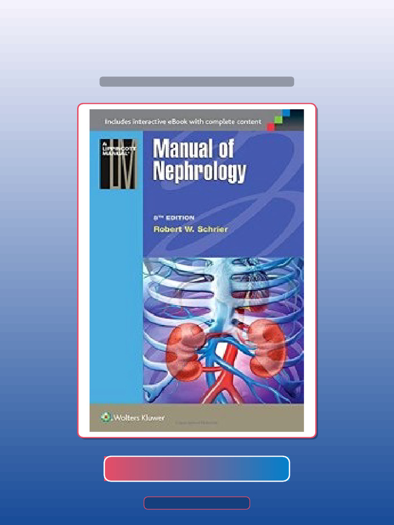 Test Bank for Manual of Nephrology 8th Edition | PDF