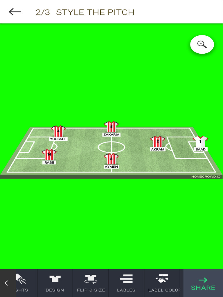 HOMECROWD Editor For Football Formations & Player Ratings. Football ...