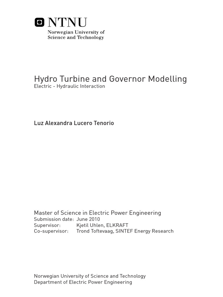 Hydro_Turbine_and_Governor_Modelling_Ele | PDF | Hydroelectricity ...
