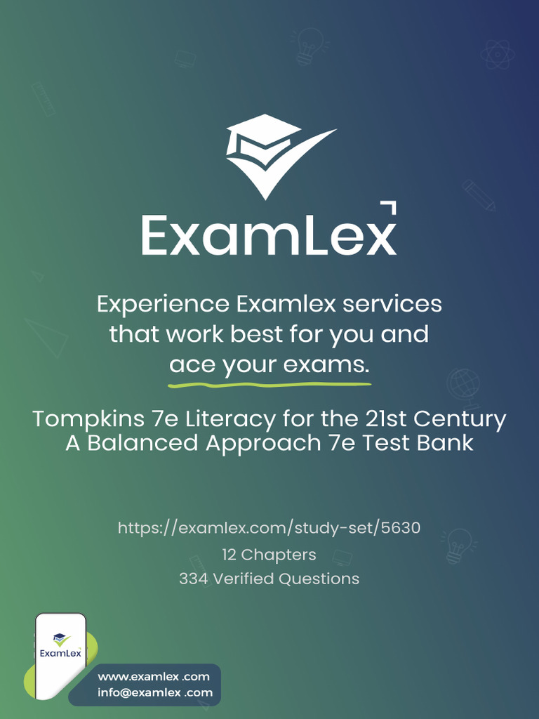 Tompkins 7e Literacy for the 21st Century a Balanced Approach 7e Test ...