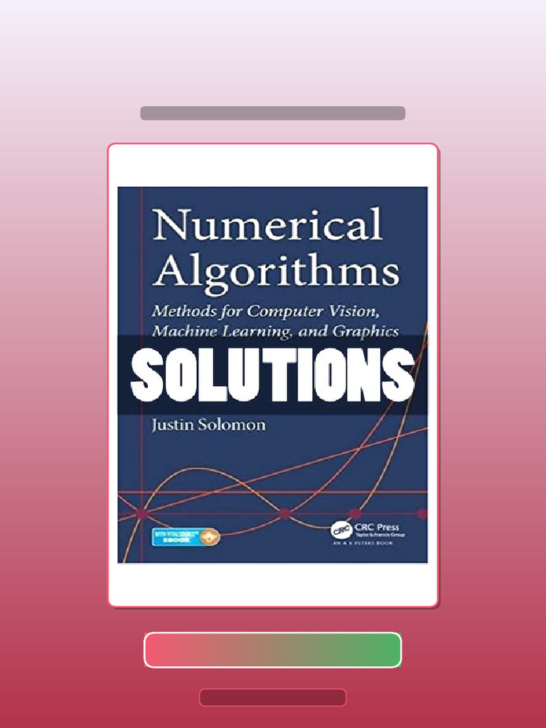 Test Bank for Numerical Algorithms Methods for Computer Vision Machine ...