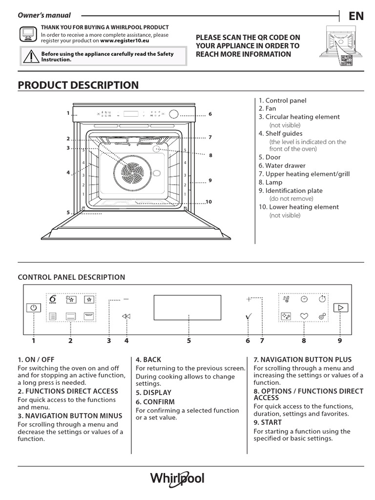 Whirlpool Oven Owner's Manual Guide | PDF | Roasting | Baking